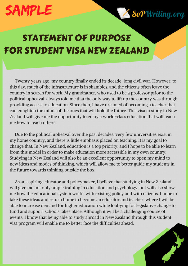 Visa Statement of Purpose| Canada | Australia | New Zealand Visa Statement of Purpose| Canada | Australia | New Zealand